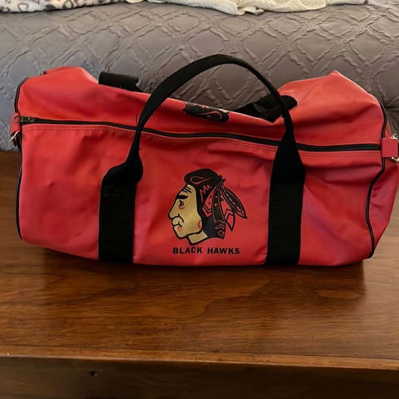 Bags | Vintage Chicago Blackhawk Duffle Bag | Poshmark
